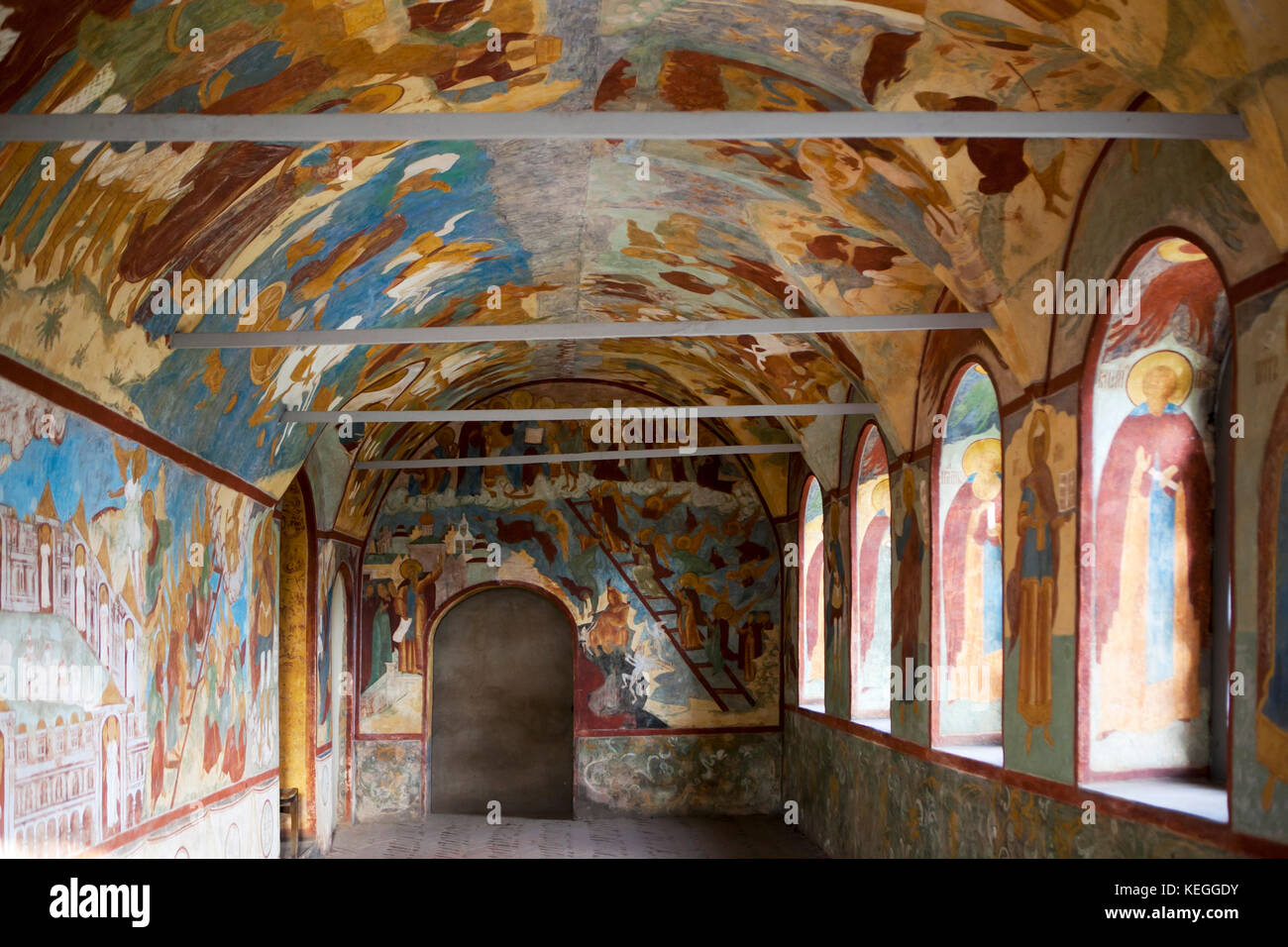 ROSTOV, Russia - 11 September 2017, Bible based painting on walls and ...