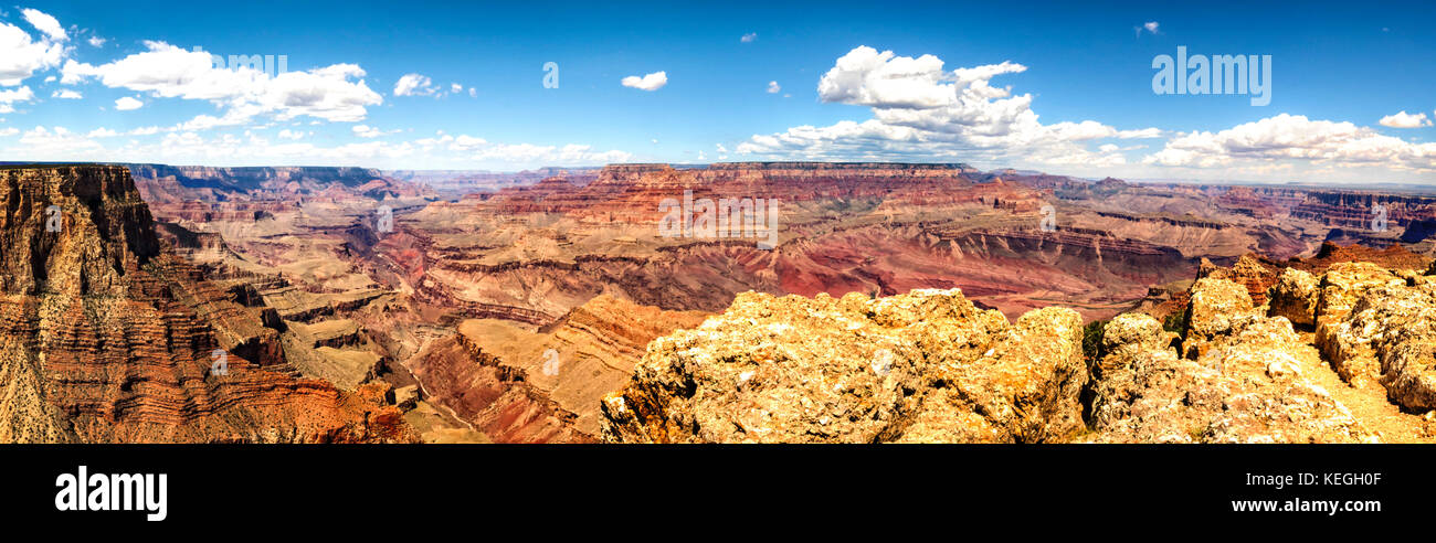 Panorama: Moran Point - Grand Canyon, South Rim - Arizona, AZ, USA ...