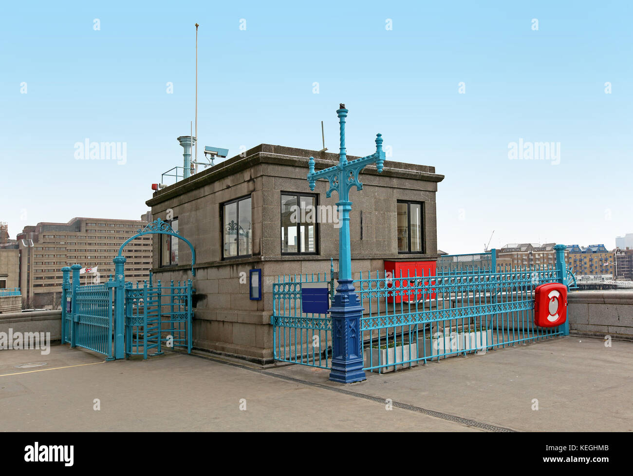 Control room on Tower bridge in London Stock Photo - Alamy