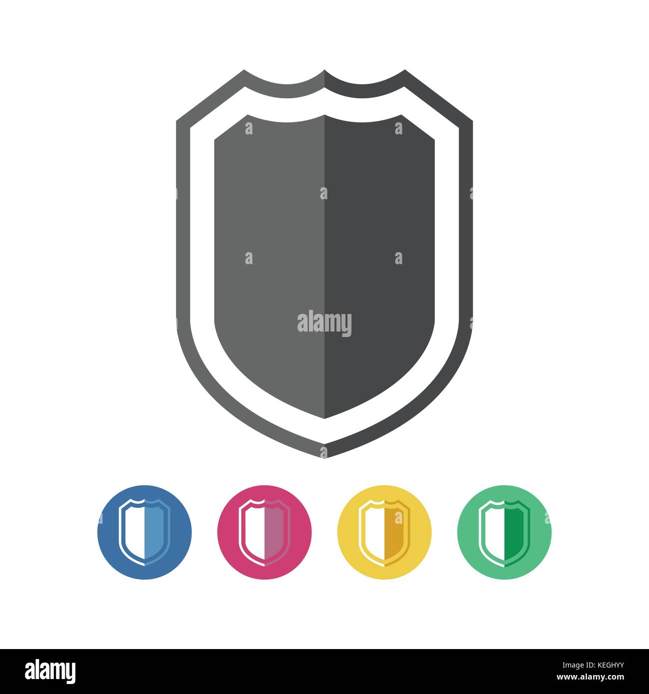 Concave Oblique Heater Shield Icons Stock Vector Image & Art - Alamy