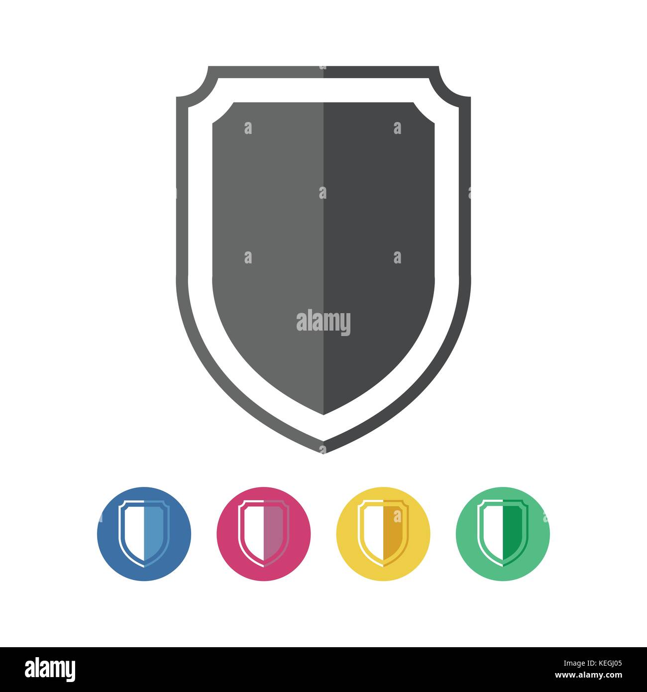 Concave Side Heater Shield Icons Stock Vector Image & Art - Alamy