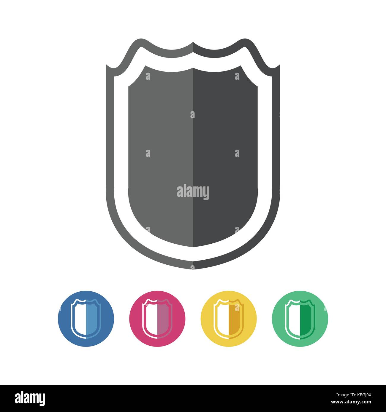 Concave Top Oblique Heater Shield Icons Stock Vector Image & Art - Alamy