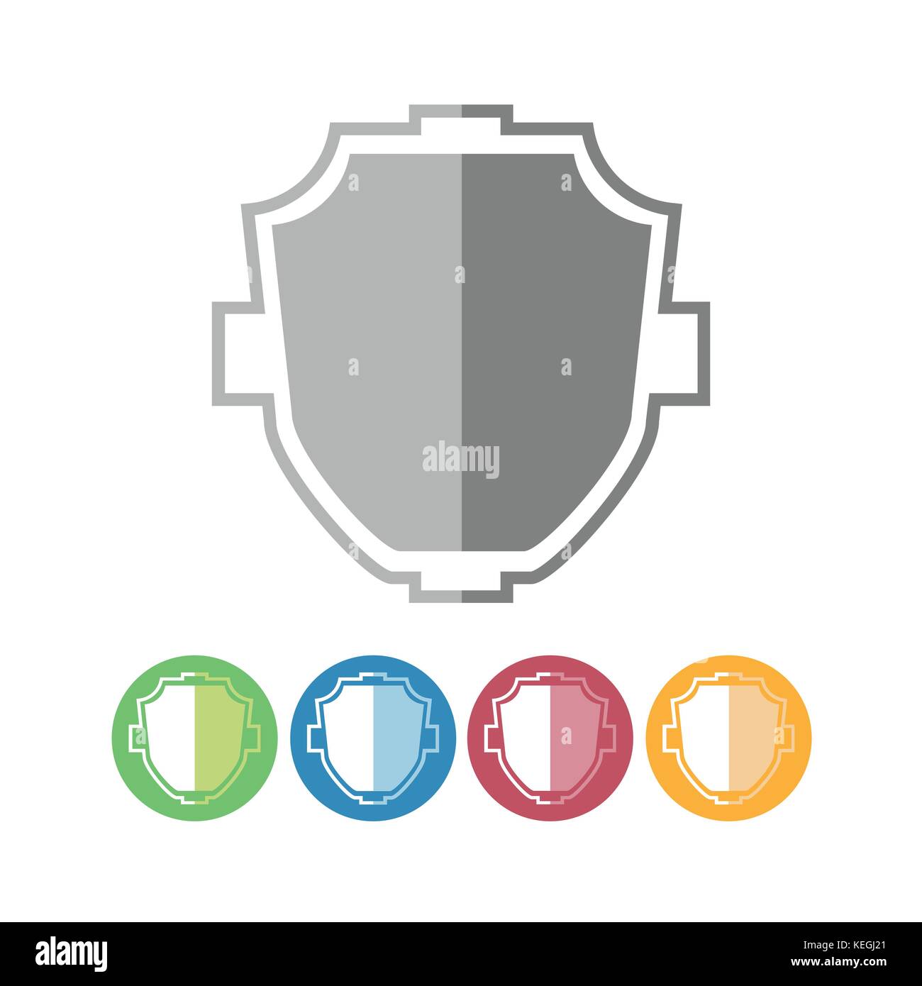 Custom Shield Icons Stock Vector Image & Art - Alamy