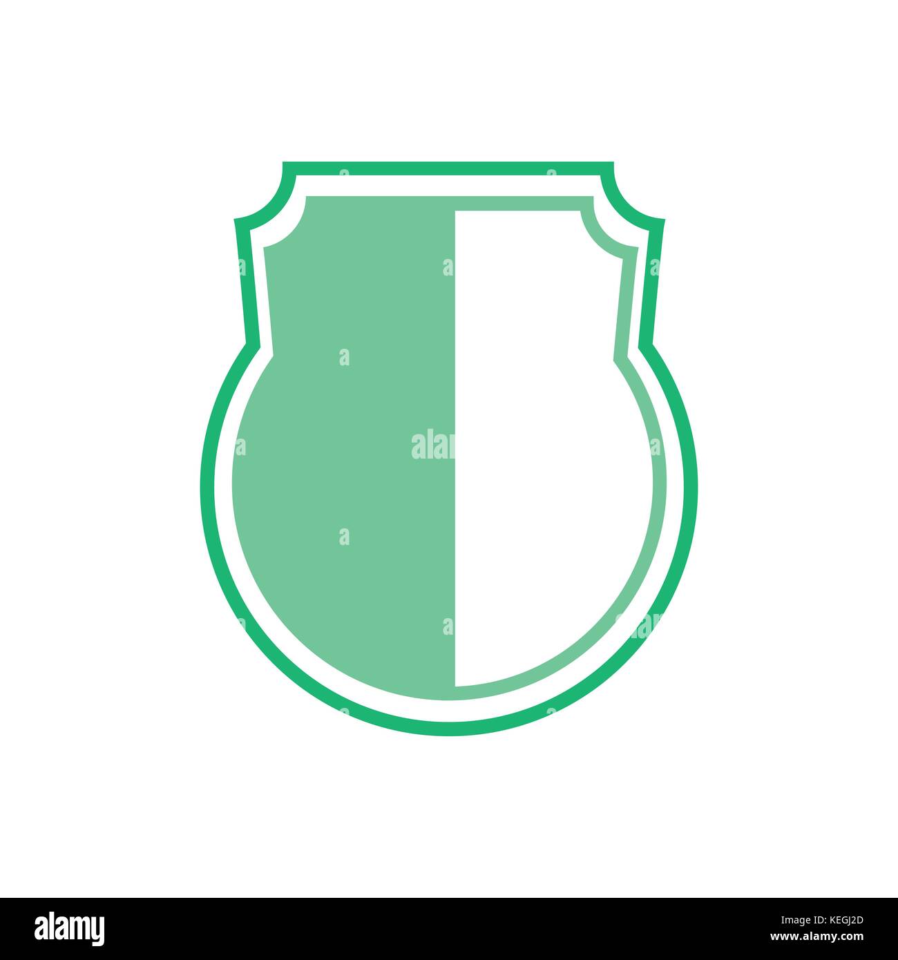 Heater Shield Round Bottom Healthy Green Stock Vector Image & Art - Alamy