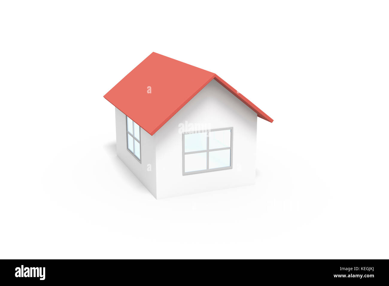 Simple dwelling house on Cut Out Stock Images & Pictures - Alamy