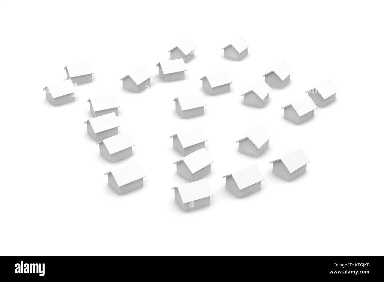 Group of homes Black and White Stock Photos & Images - Alamy