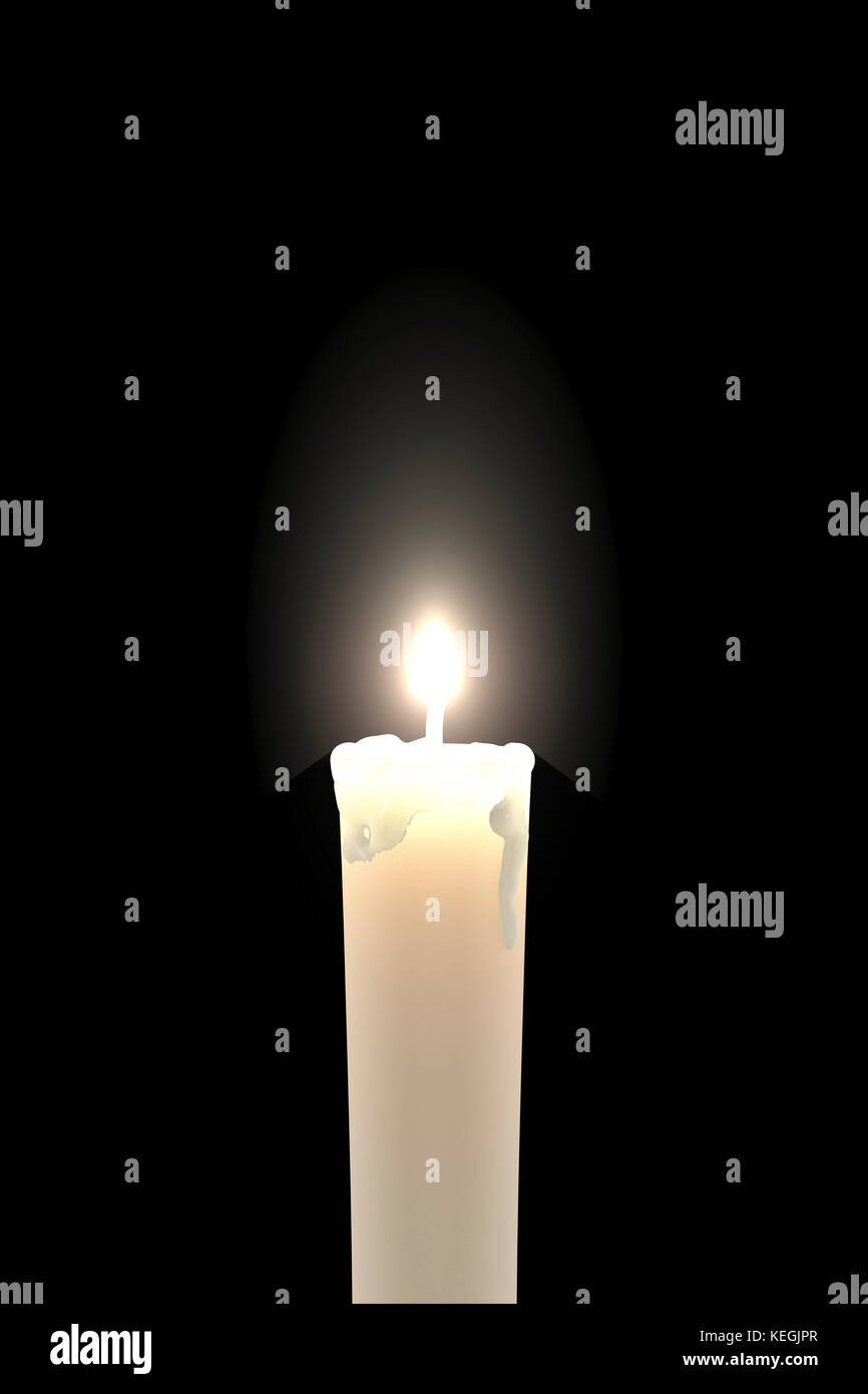 Candlelight, White Candle Stock Photo - Alamy