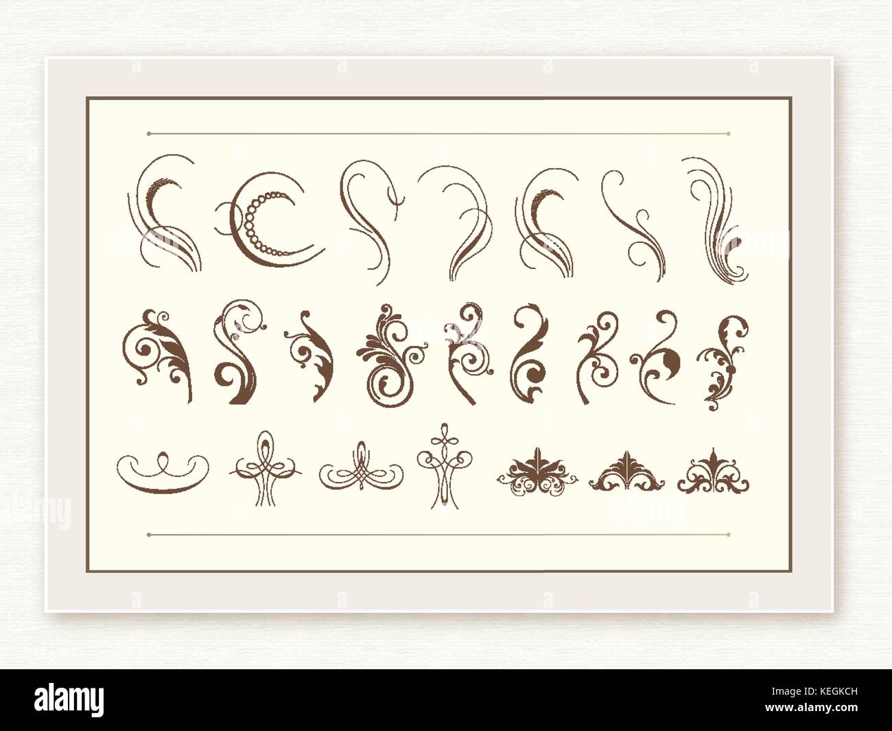 Ornaments vector hi-res stock photography and images - Alamy