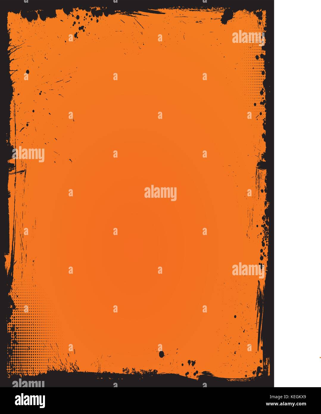 The Vertical Halloween background with grunge border Stock Vector Image ...