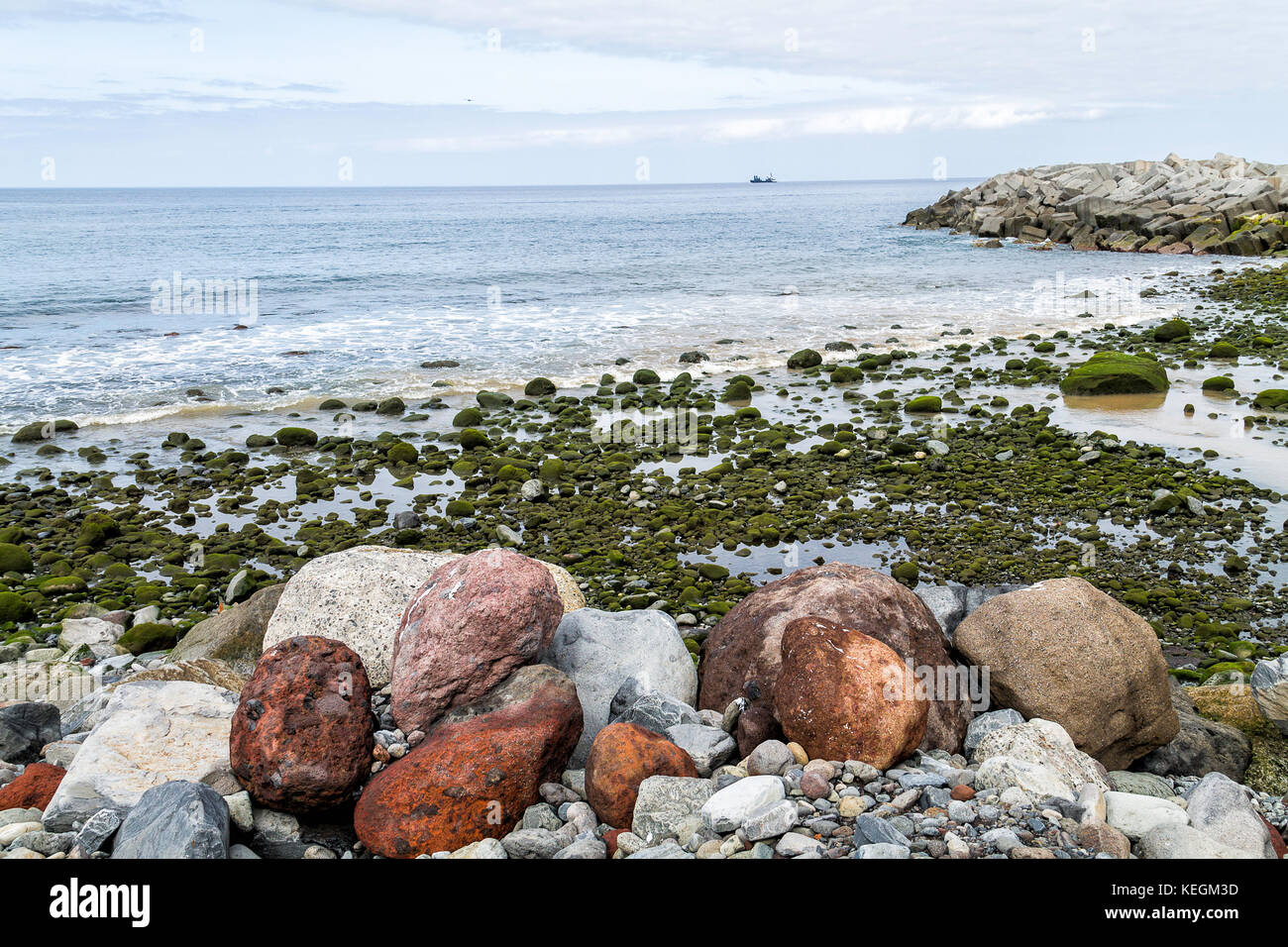 Beach with colored stones hi-res stock photography and images - Alamy
