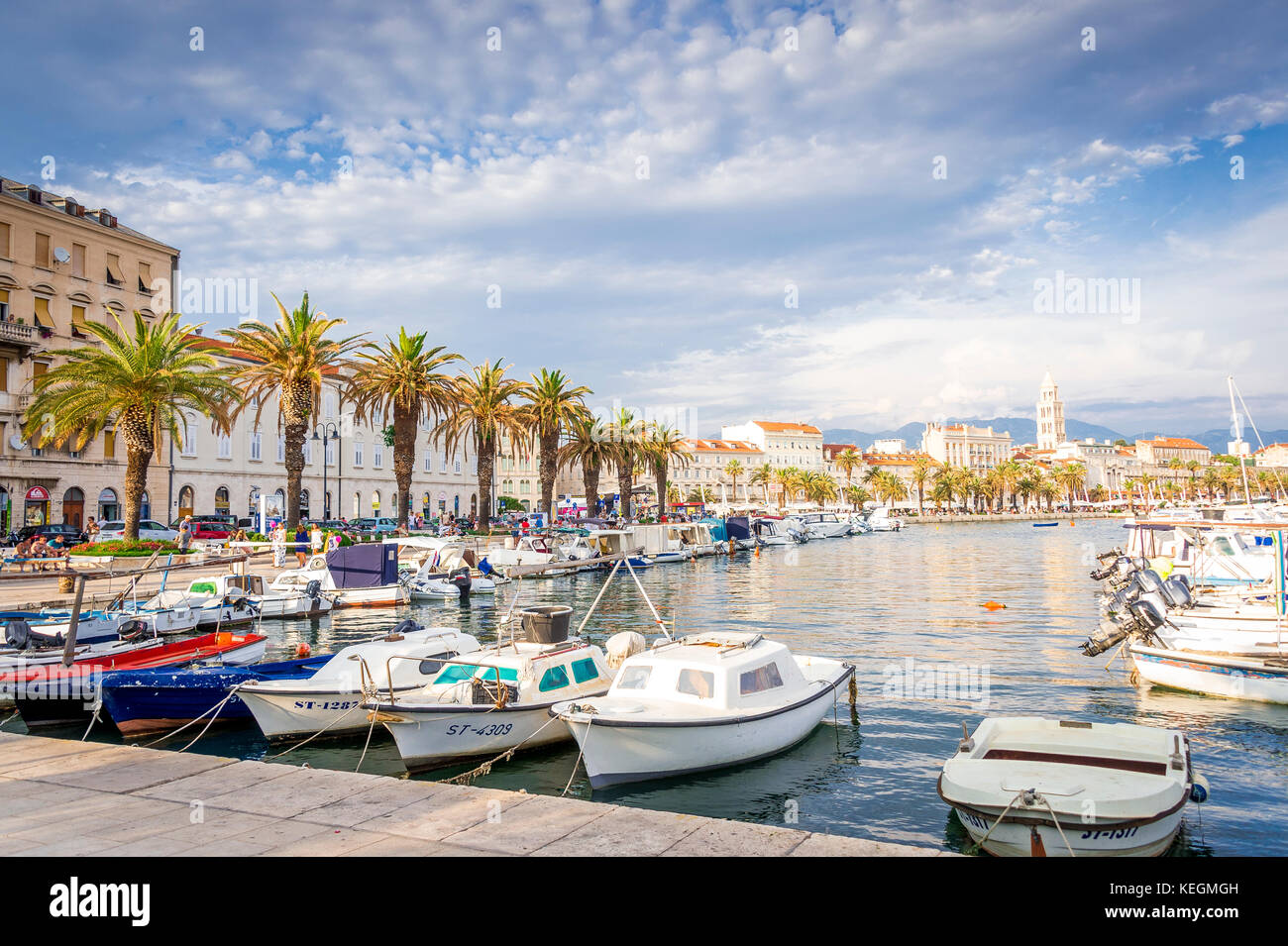 The Riva (waterfront) in Split, Croatia Stock Photo - Alamy