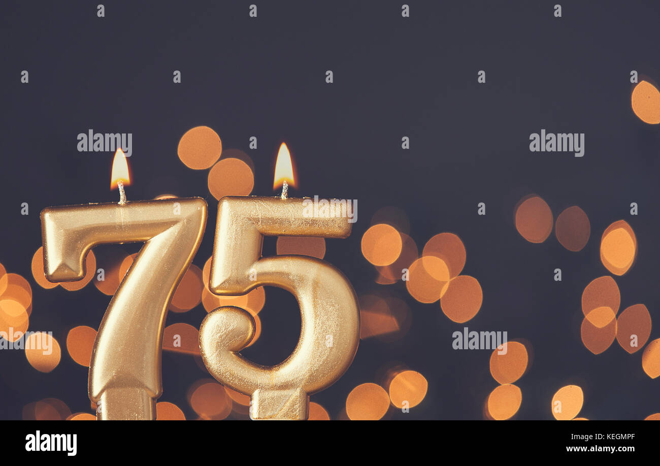 Happy birthday 75th birthday hi-res stock photography and images - Alamy