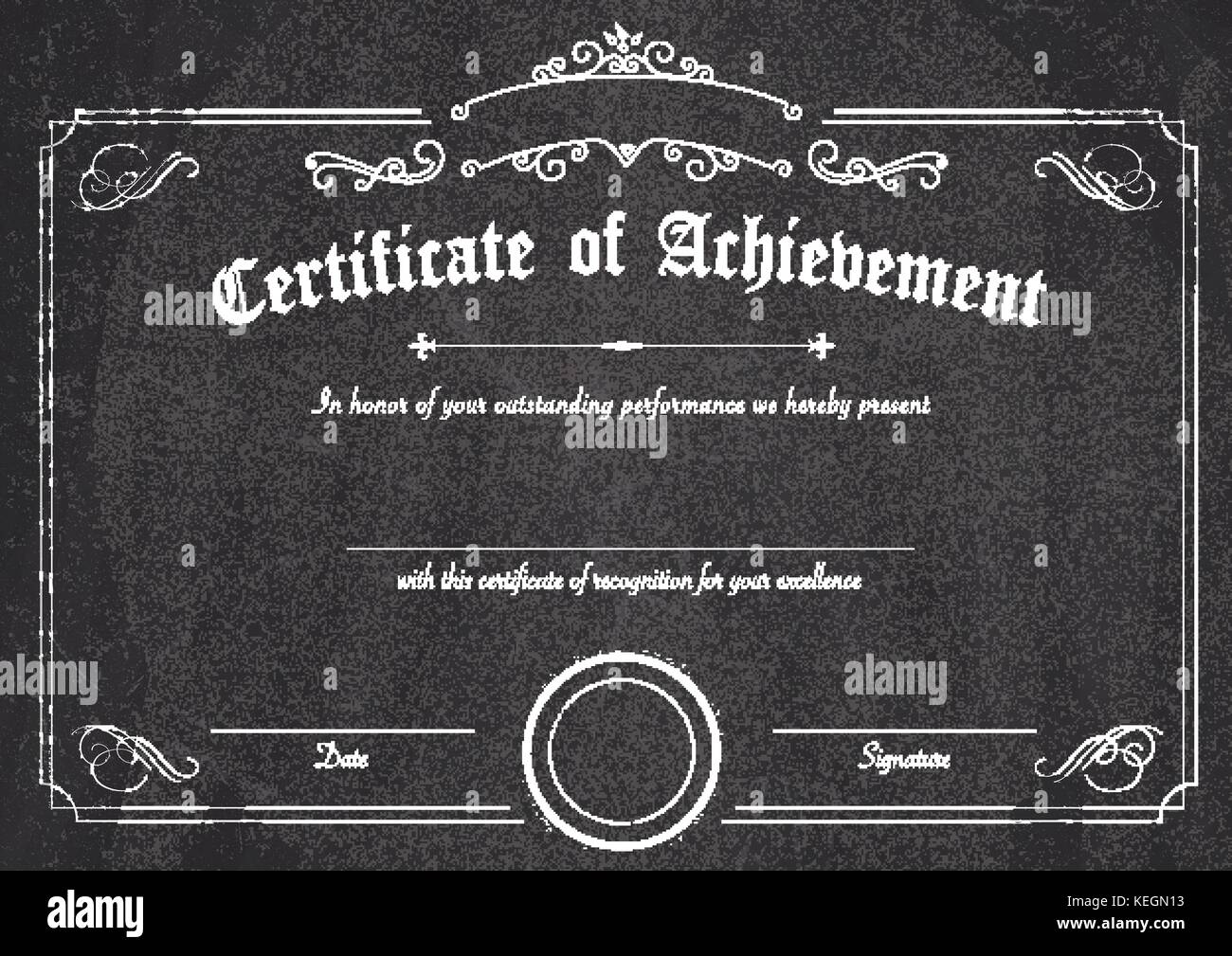 A3 international paper size - Classic and retro certificate of ...