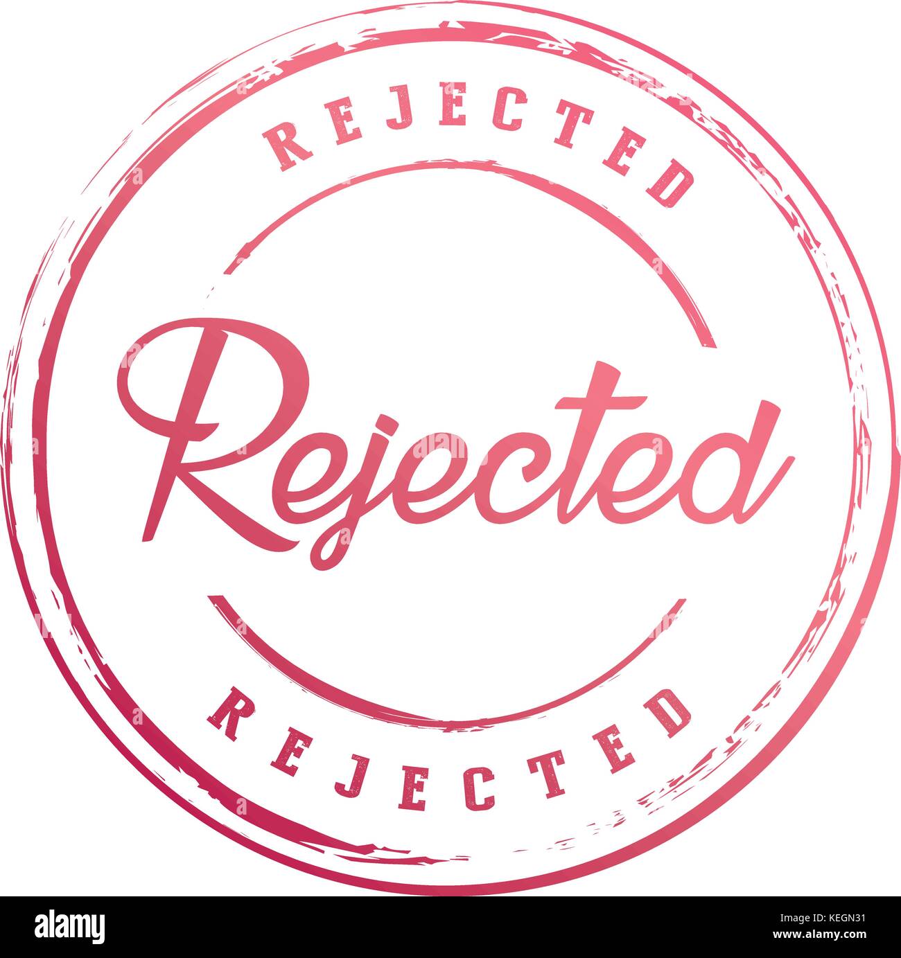 The gradient circle rejected seal badge with star border icon Stock ...