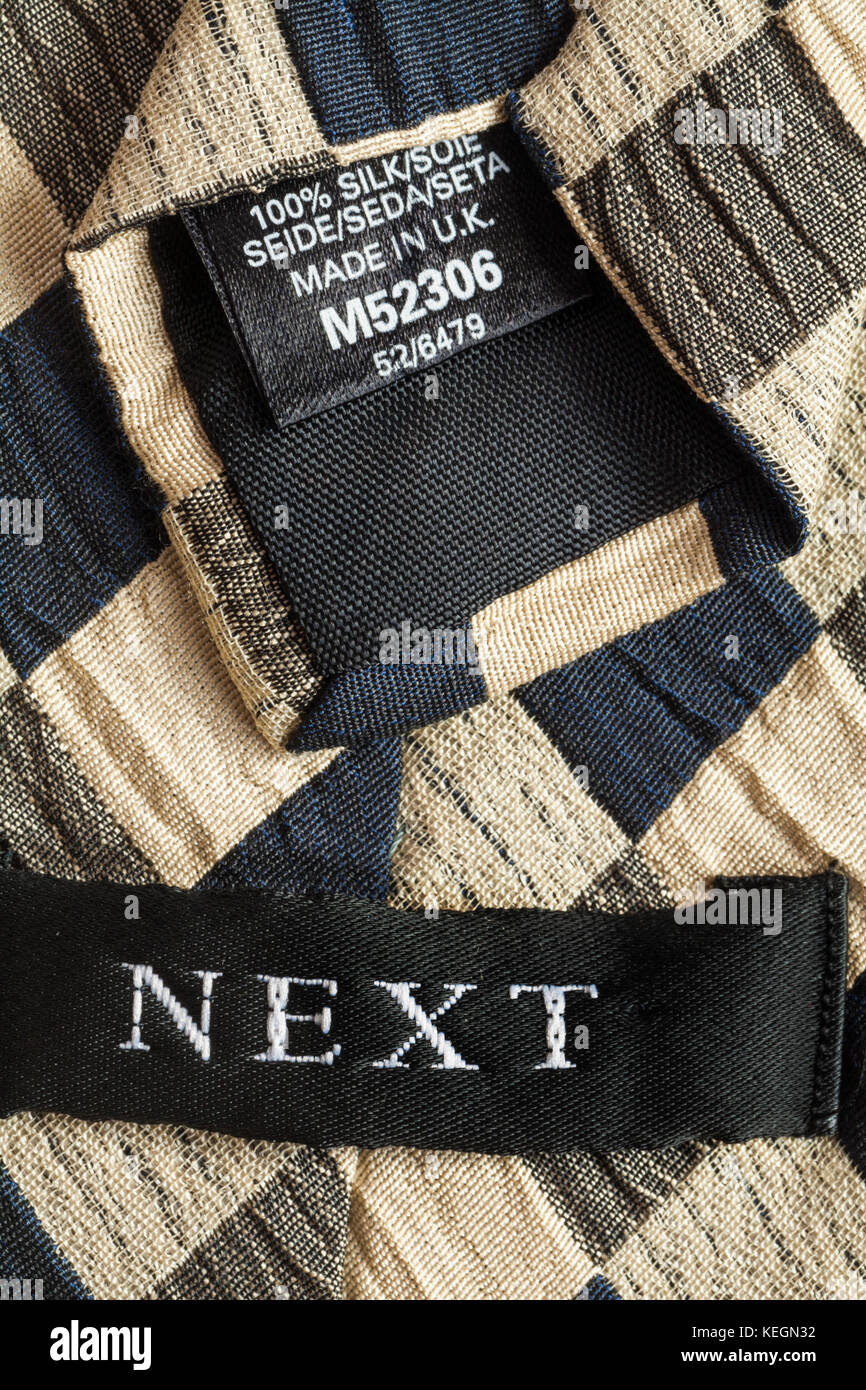 Next label in clothing hi-res stock photography and images - Alamy