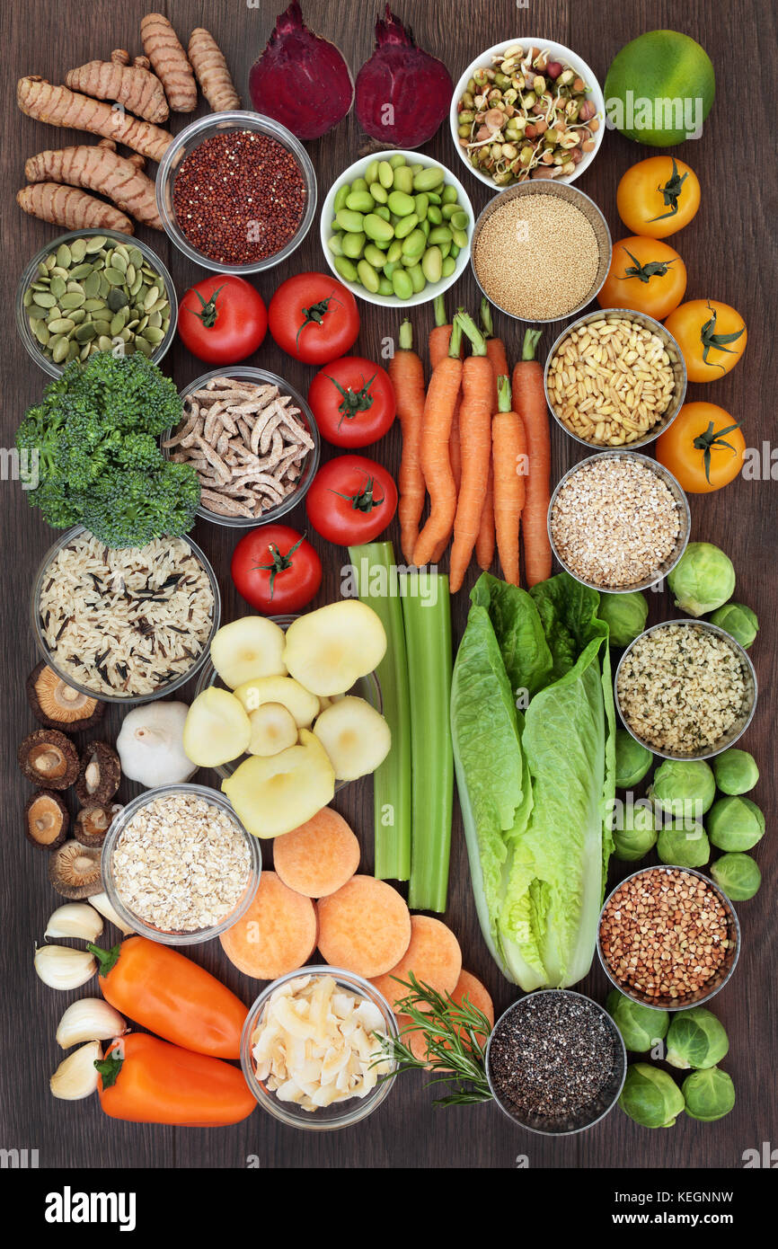 Super food concept for healthy eating with health food of fruit ...