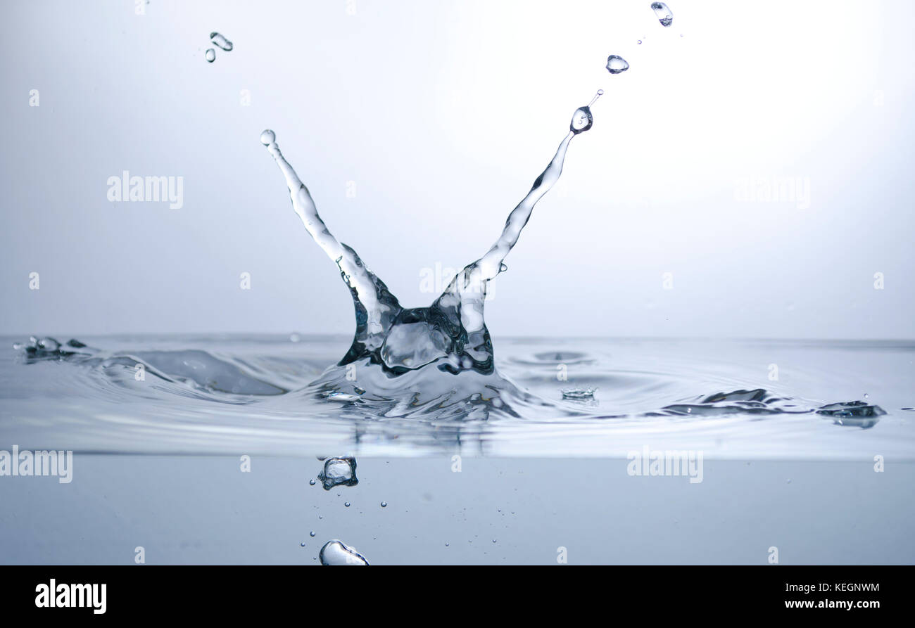 Close Up of Water Splashing Stock Photo - Alamy