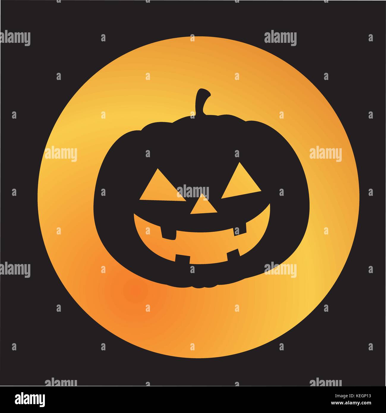 Pumpkin silhouette vector vectors hi-res stock photography and images ...