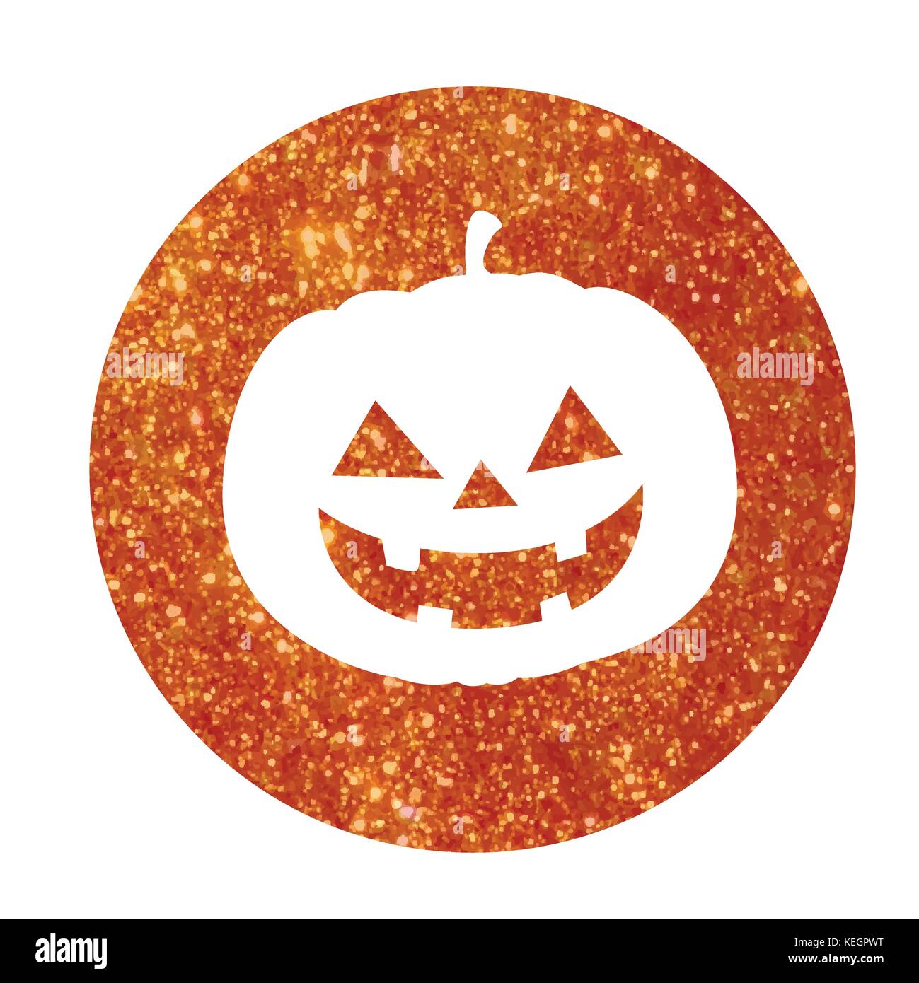 Isolated circle vector pumpkin face flat icon Stock Vector Image & Art ...