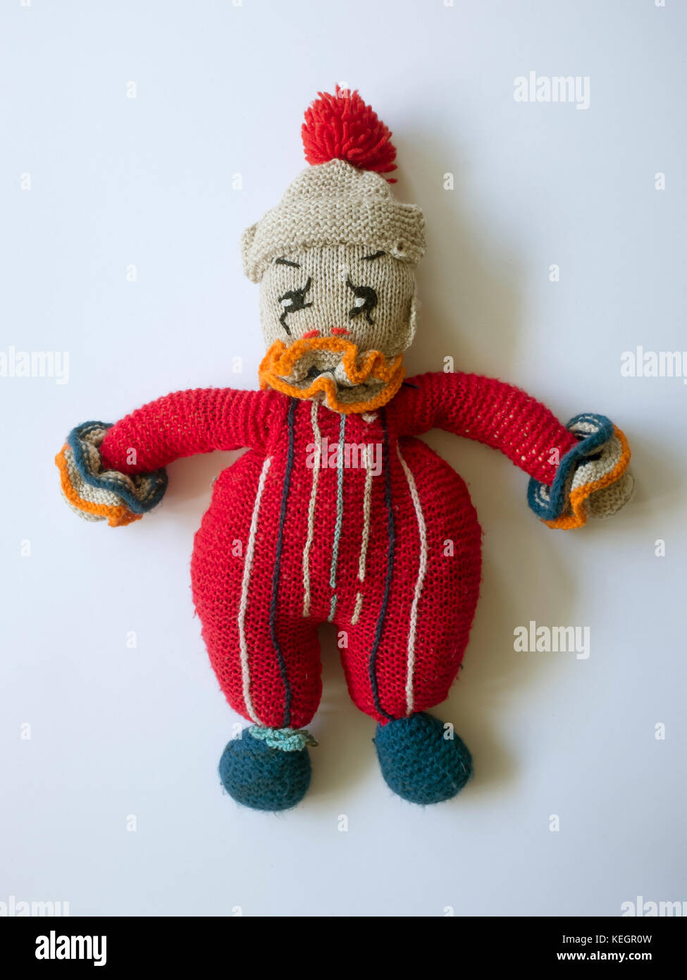 Vintage 1970s Knitted Character Figues Stock Photo - Alamy