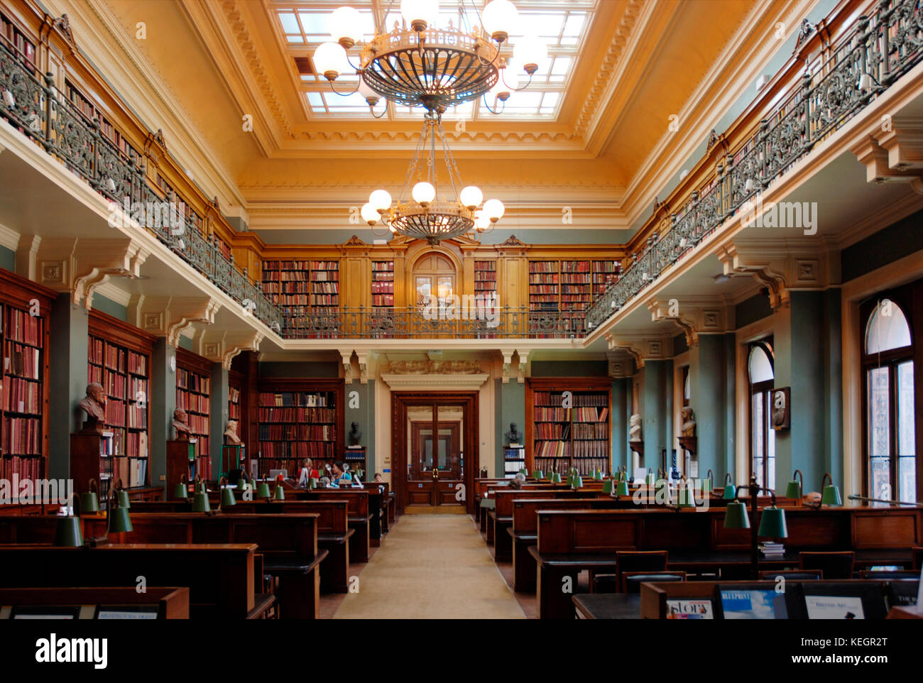 Victoria and Albert museum interior - National Art Library, London, UK ...