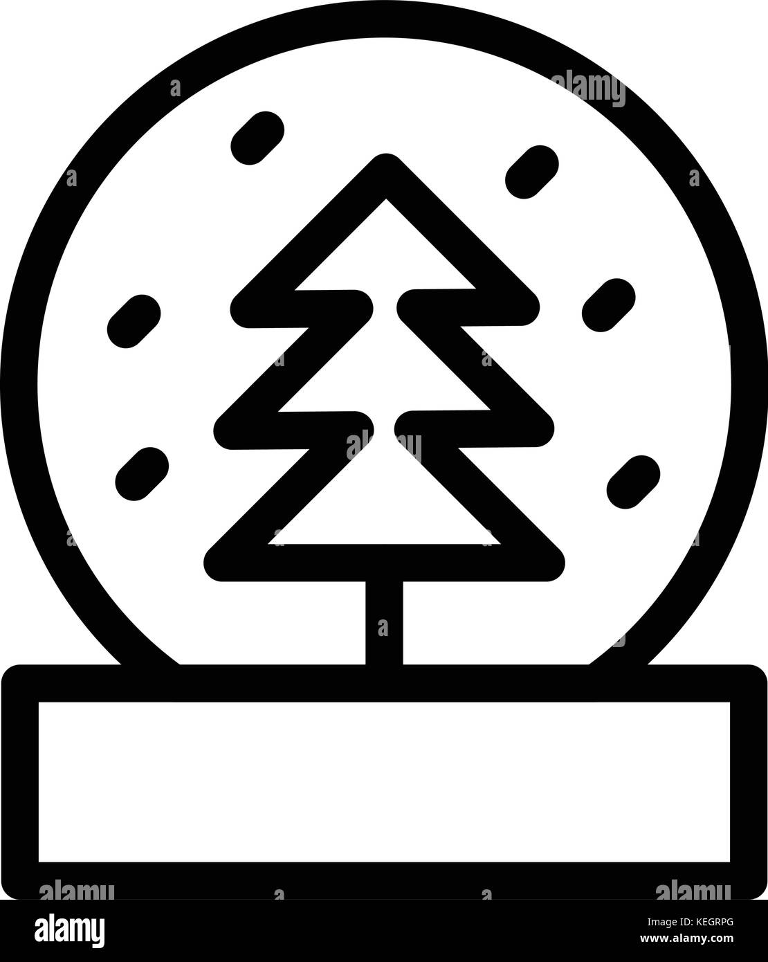 Snow globe Black and White Stock Photos & Images - Alamy