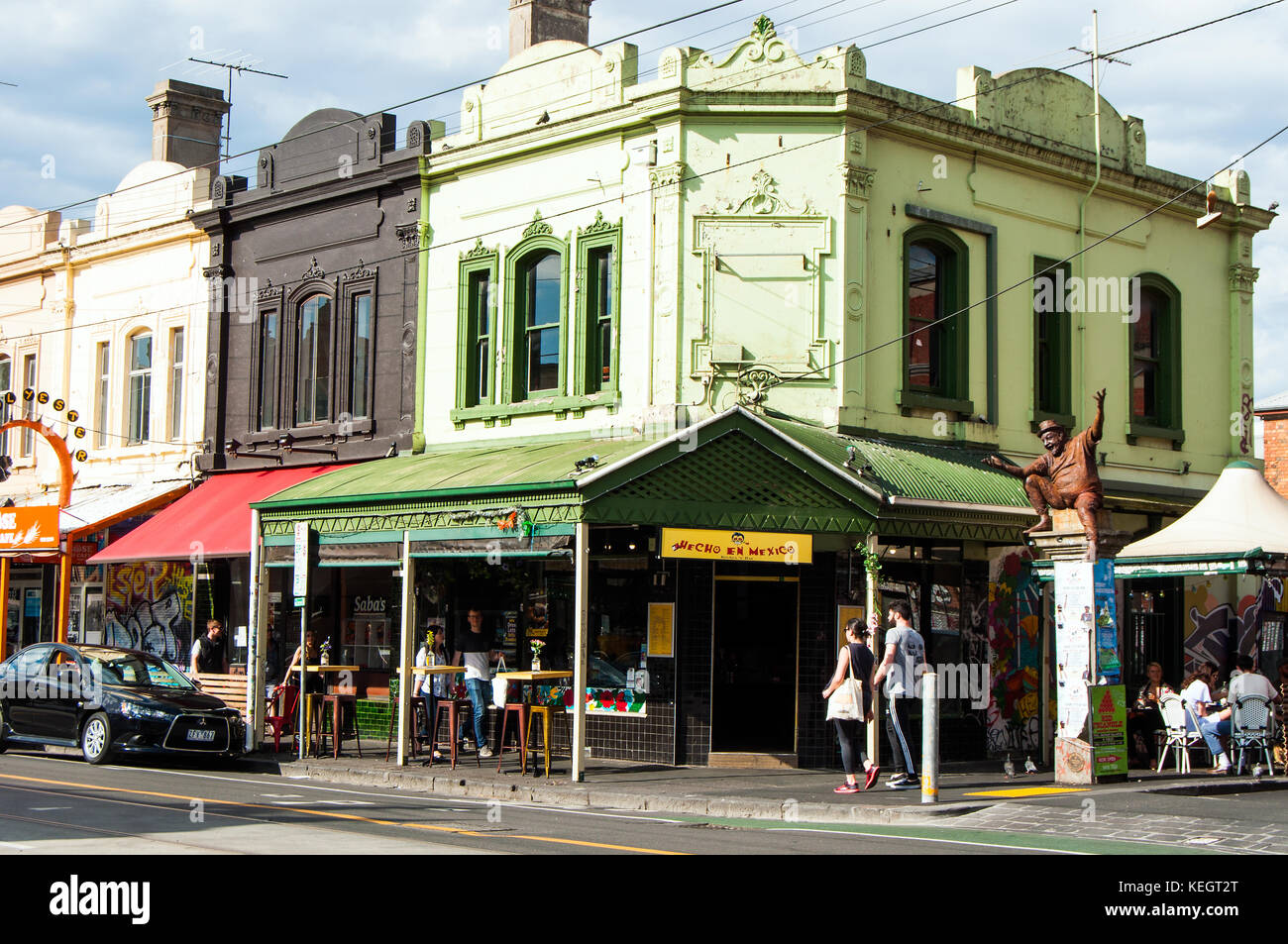 Brunswick Street scene, Fitzroy, Victoria, Australia Stock Photo - Alamy