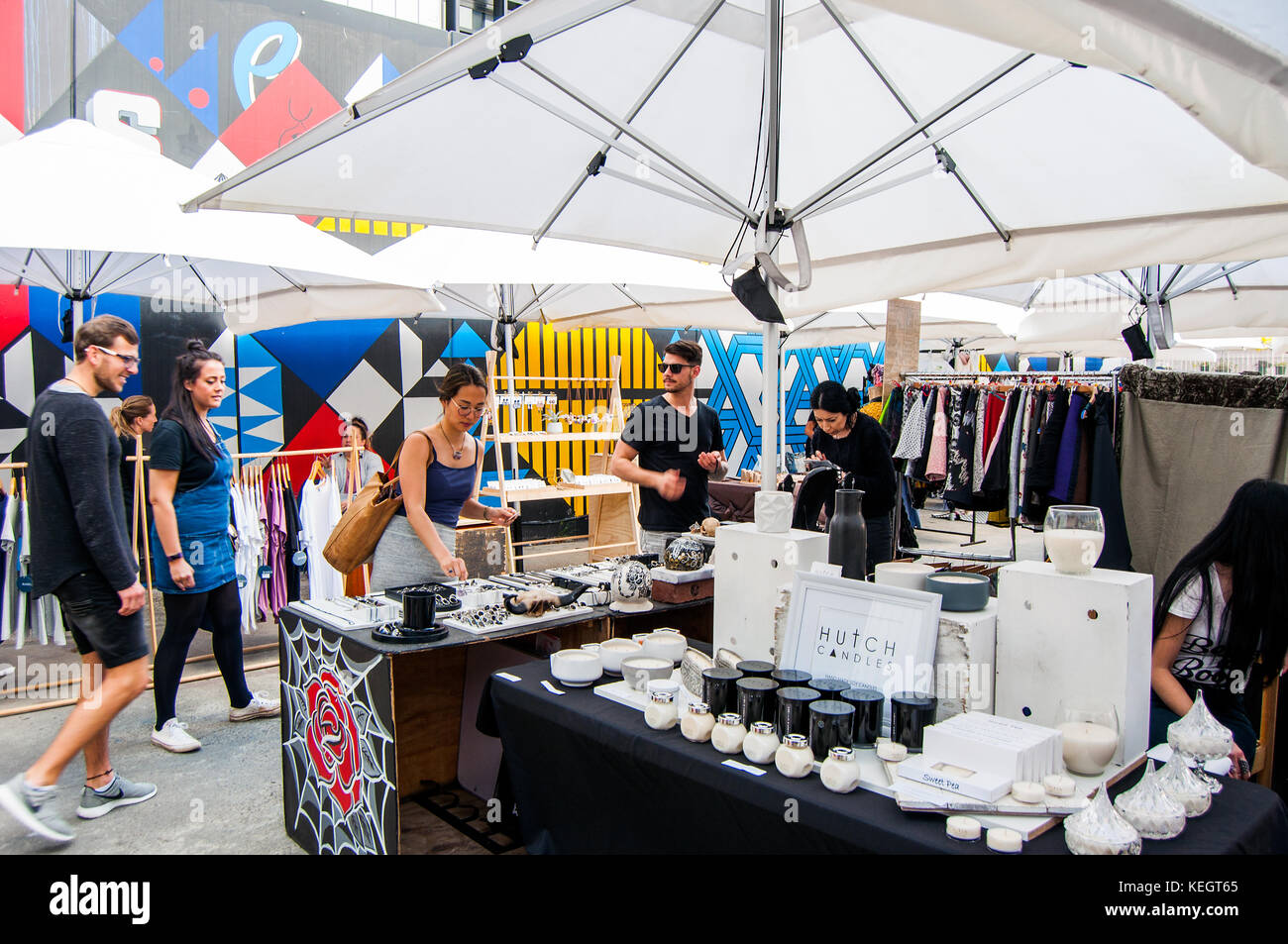 Rose Street Market, Fitzroy, Victoria, Australia Stock Photo - Alamy