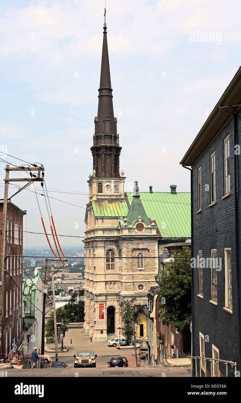 Sanctus joannes baptista baptist church in quebec city hi-res stock ...