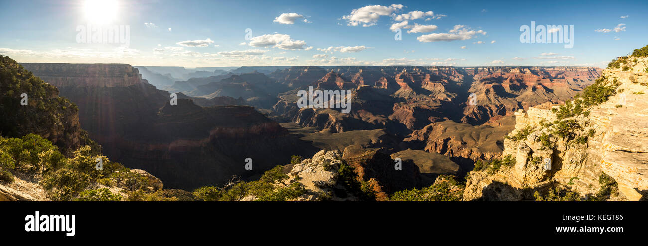 Panorama: Bright Angel View Point - Grand Canyon, South Rim, Arizona ...