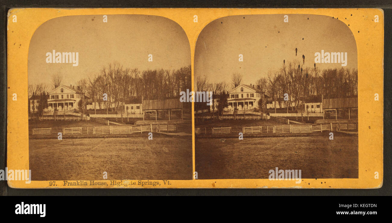 Franklin House, located in Highgate Springs, Vermont, is depicted in ...