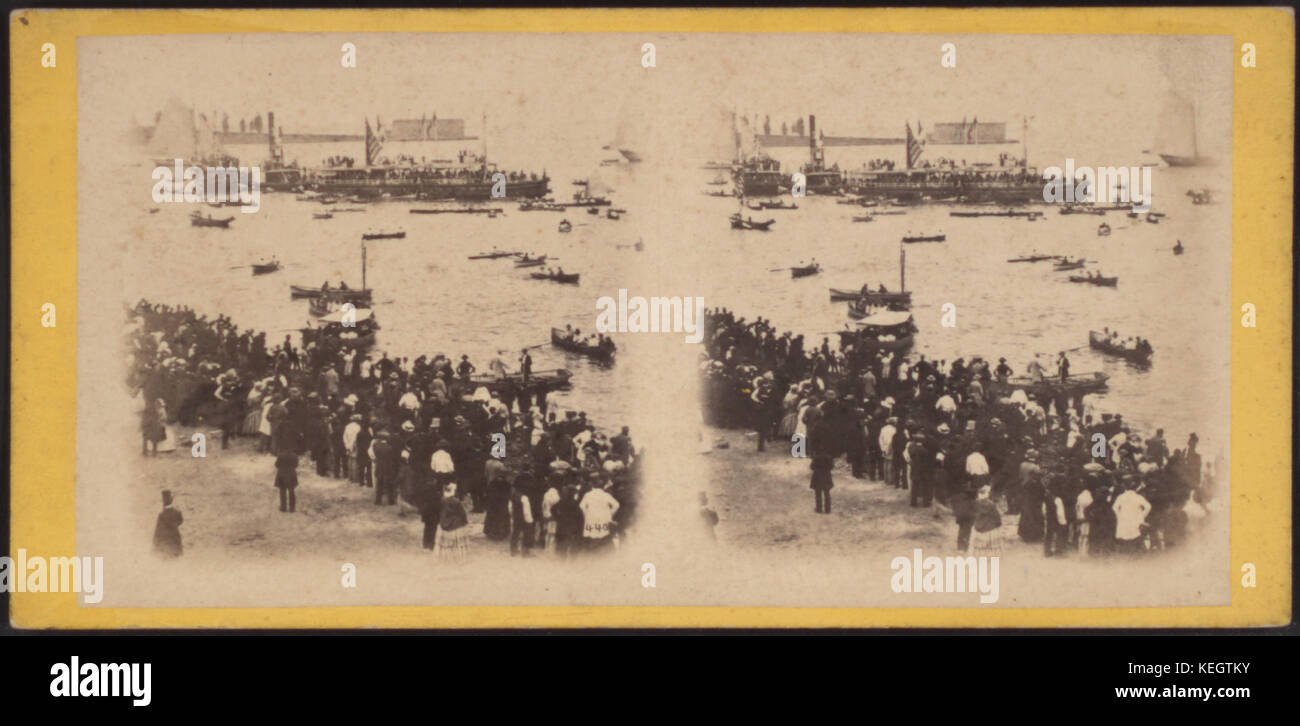 This historical photograph from July 4th, 1860, depicts a scene from ...