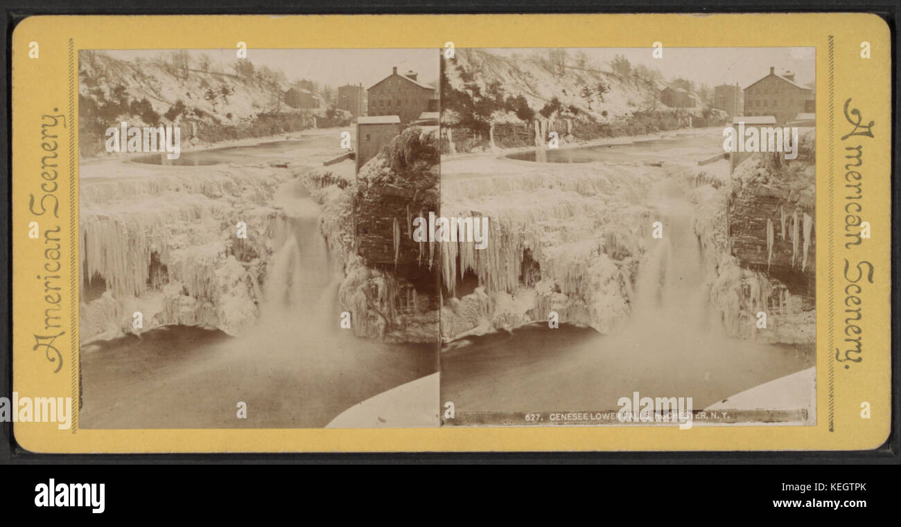 Genesee Lower Falls, Rochester, N.Y, from Robert N. Dennis collection ...
