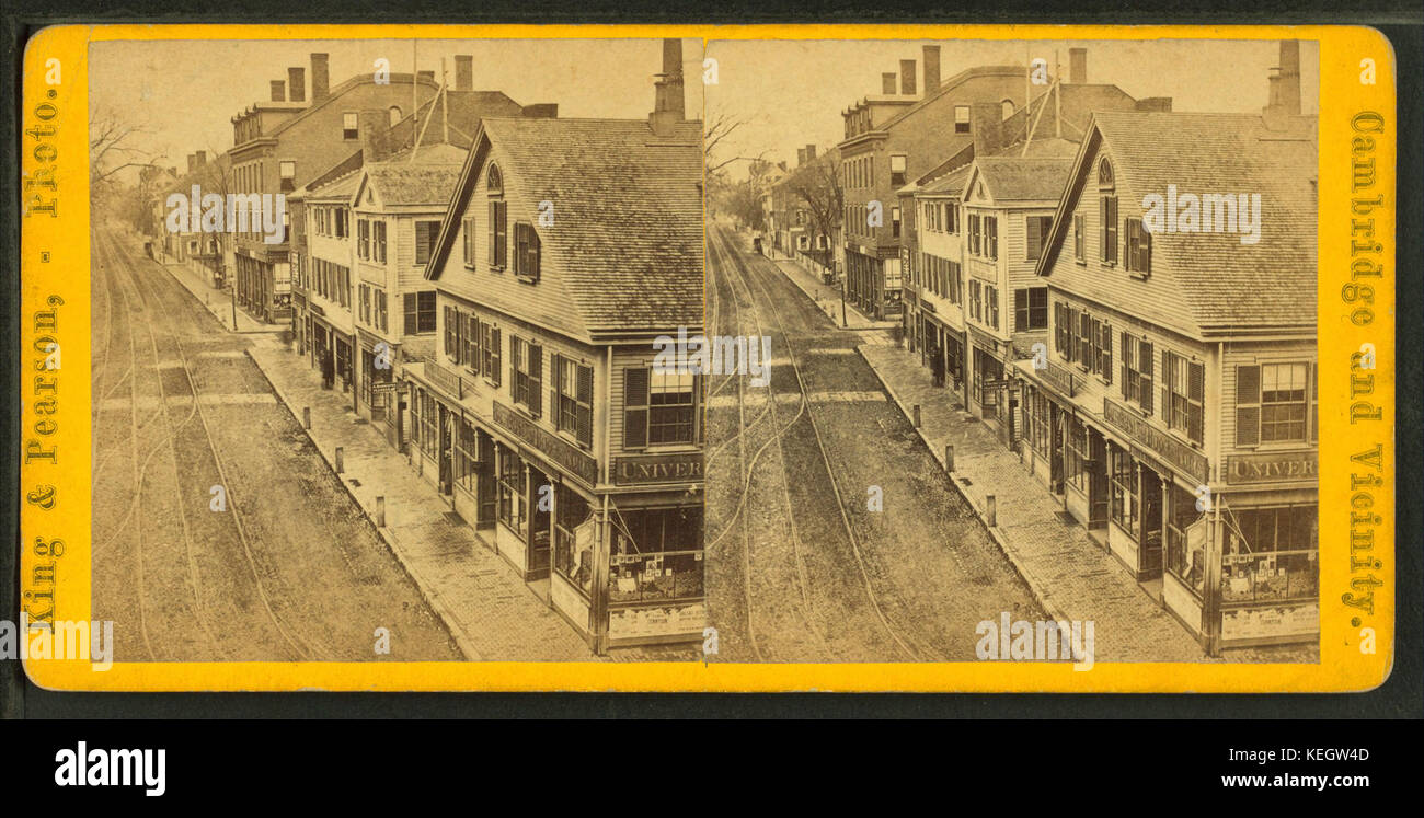 Harvard square, by King & Pearson Stock Photo - Alamy