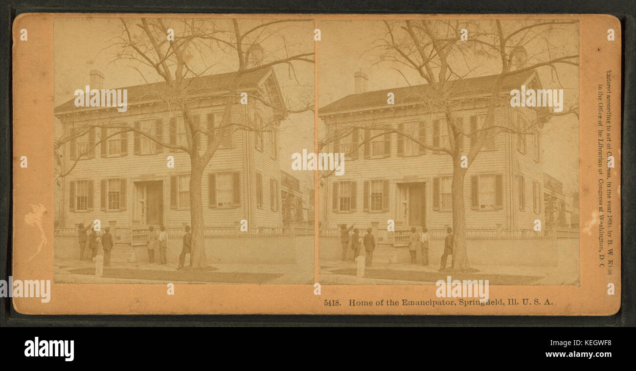 Home of the Emancipator, Springfield, Ill., U.S.A, by Kilburn, B. W ...