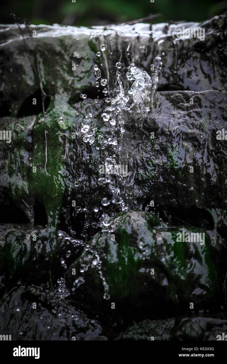 A gentrle stream of natural spring water Stock Photo - Alamy