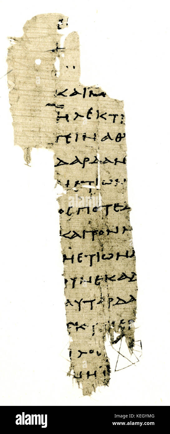 Oxyrhynchus papyri hi-res stock photography and images - Alamy