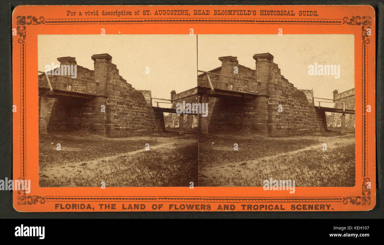 Drawbridge of the Old Spanish Fort, from Robert N. Dennis collection of ...