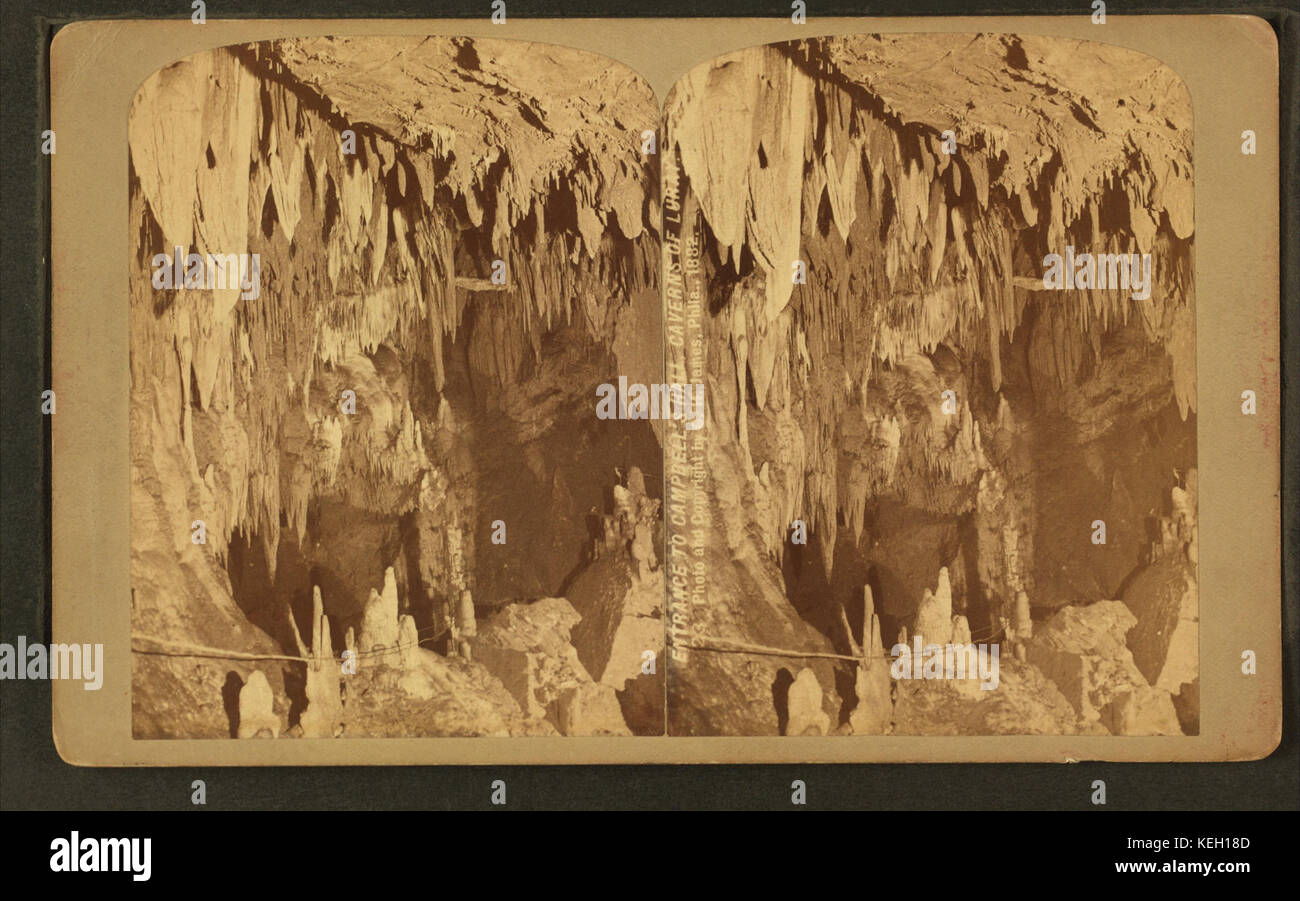 Entrance to Campbell's Hall, Caverns of Luray, by C. H. James Stock ...