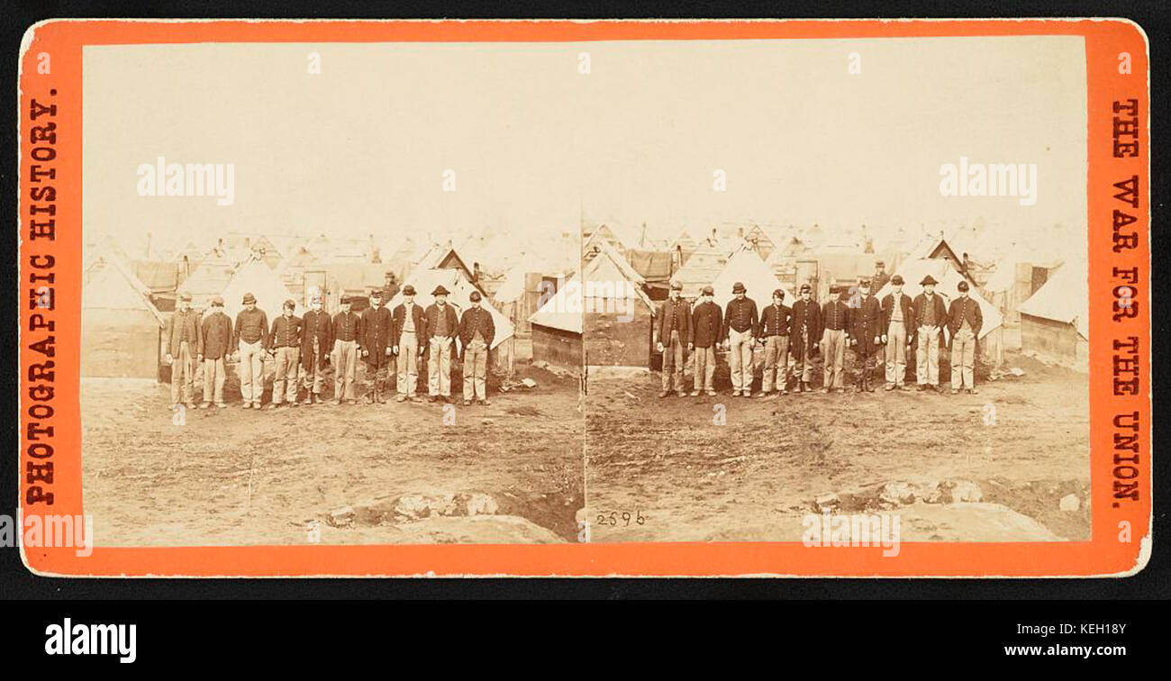 Soldiers winter quarters Army of the Potomac Stock Photo - Alamy