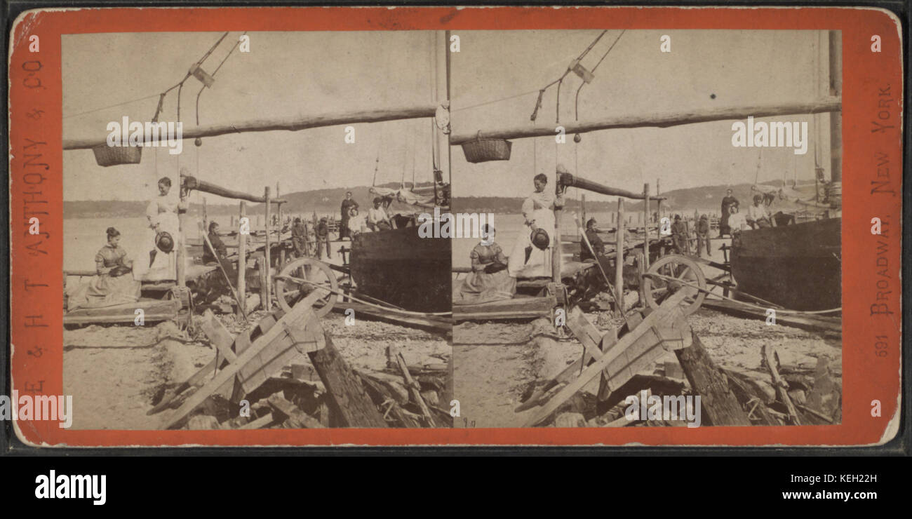 A nooning under the Palisades, Hudson River, by E. & H.T. Anthony (Firm ...