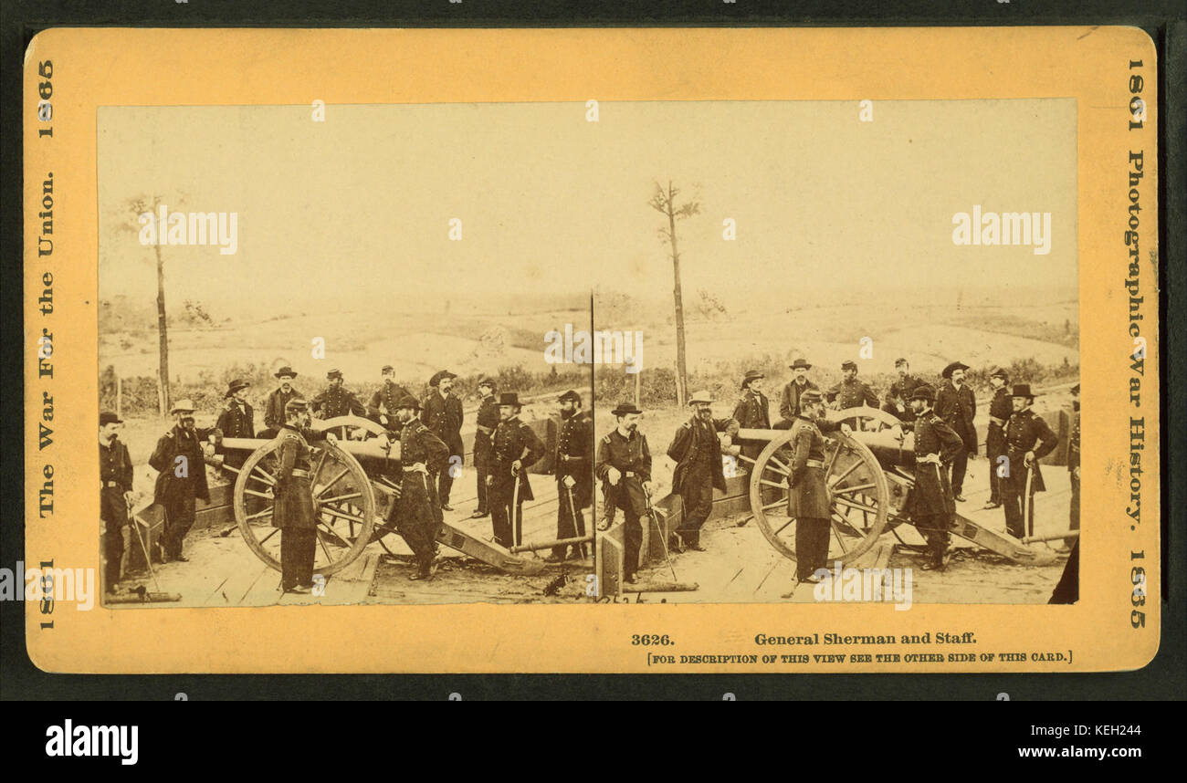 General Sherman and staff. (Group portrait taken on July 18, 1864.), by ...