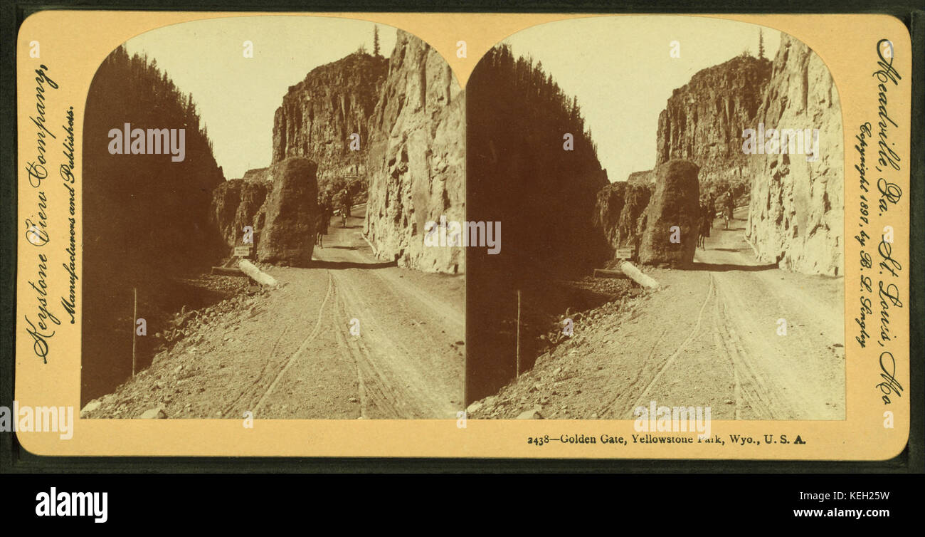 Golden Gate, Yellowstone Park, Wyo, from Robert N. Dennis collection of ...