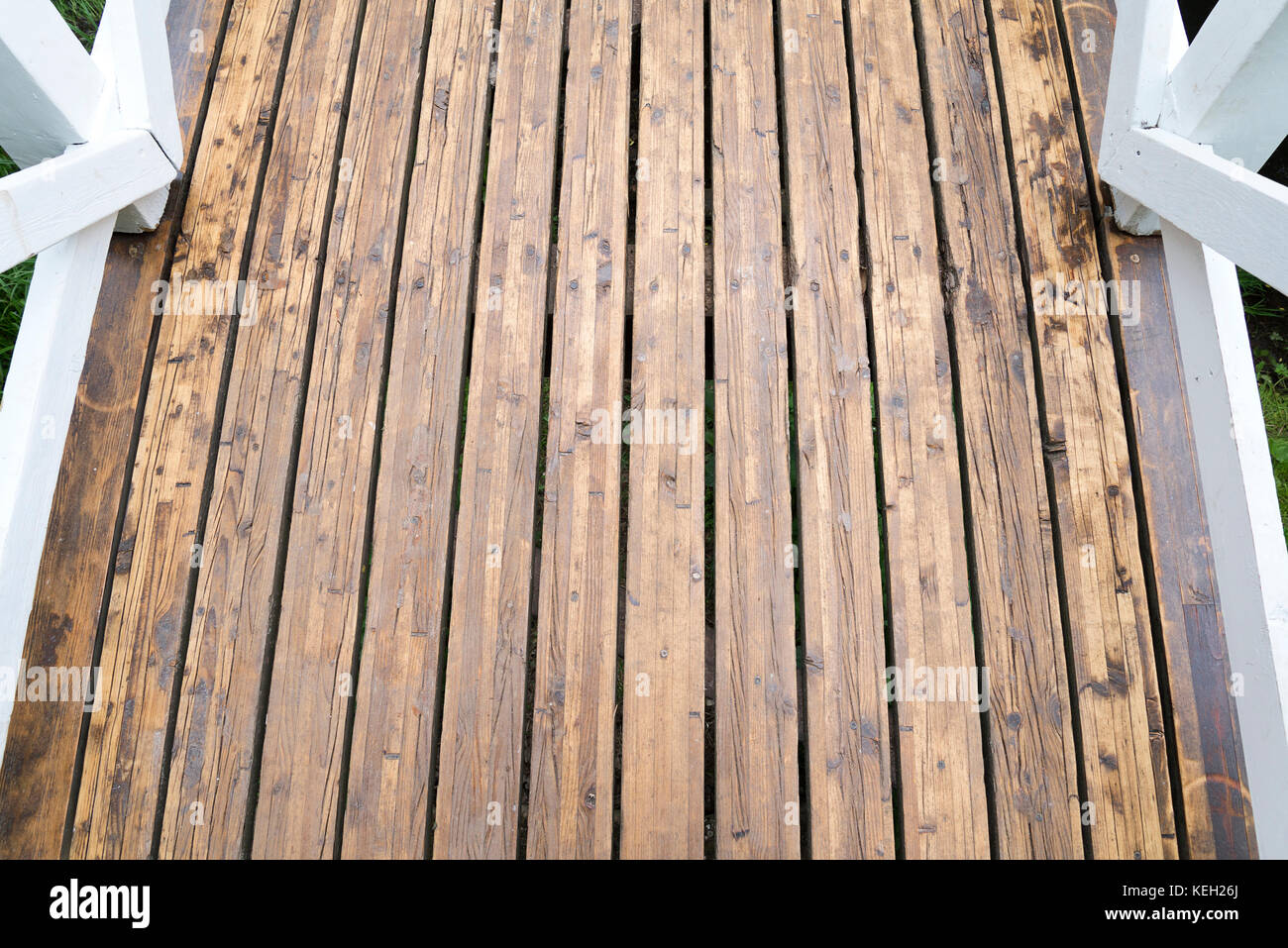 the texture of brown pieces of wood vertically from the bridge Stock ...
