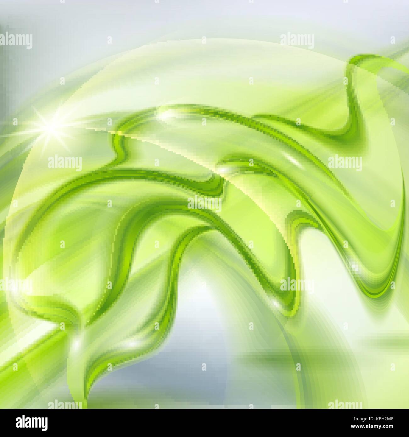 Abstract green waving background Stock Vector Image & Art - Alamy