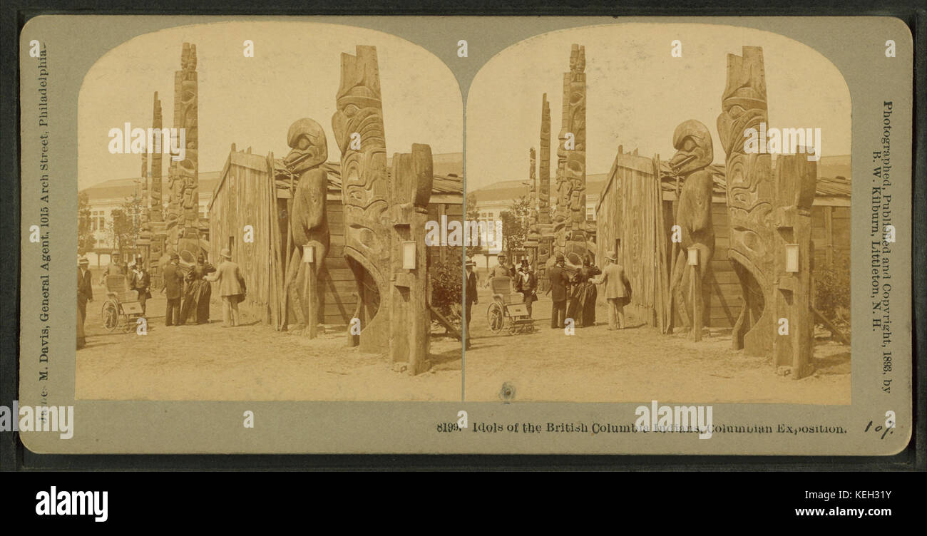 Idols of the British Columbian Indians, Columbian Exposition, by ...
