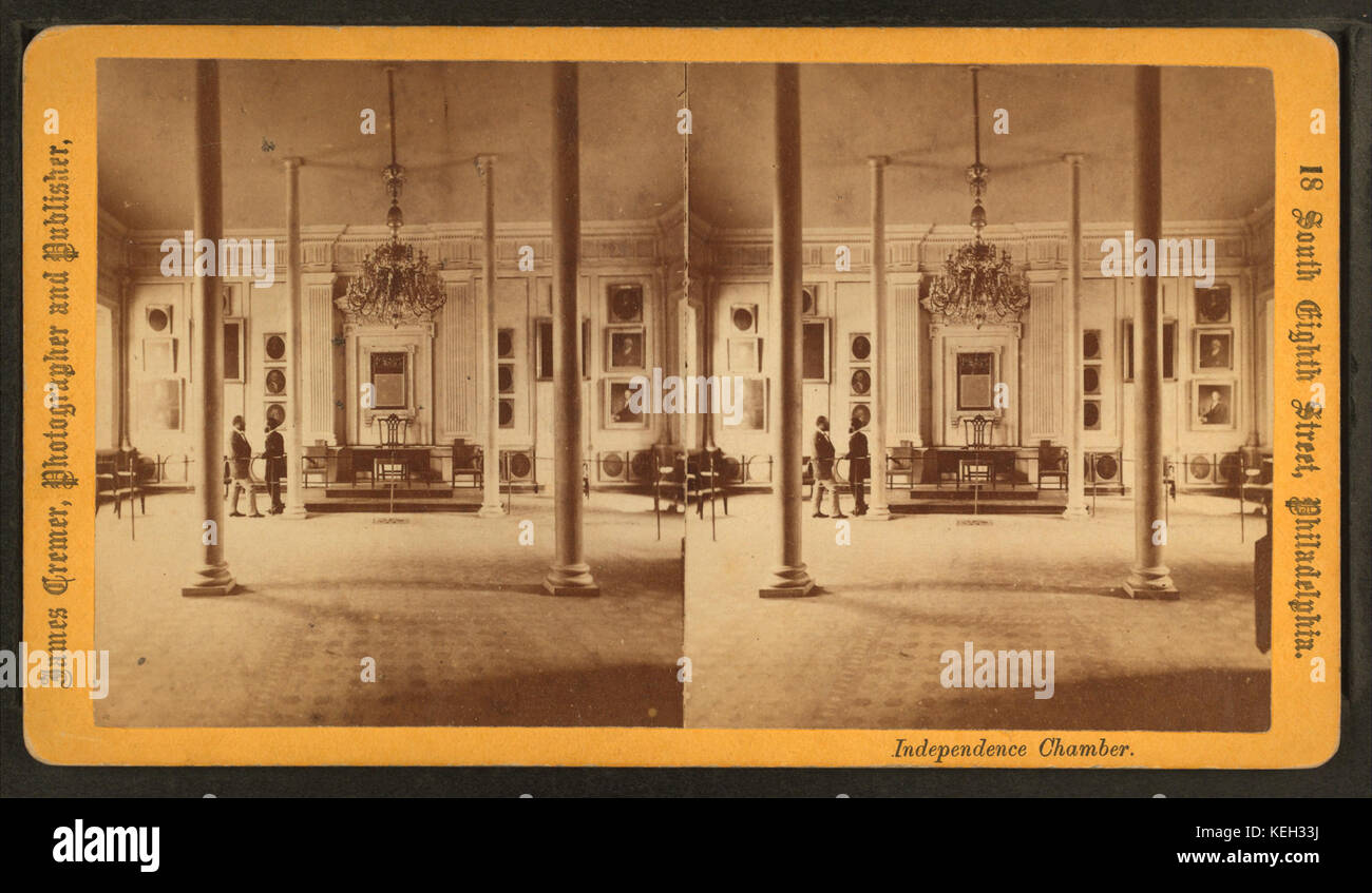 Independence Chamber, by Cremer, James, 1821 1893 11 Stock Photo - Alamy