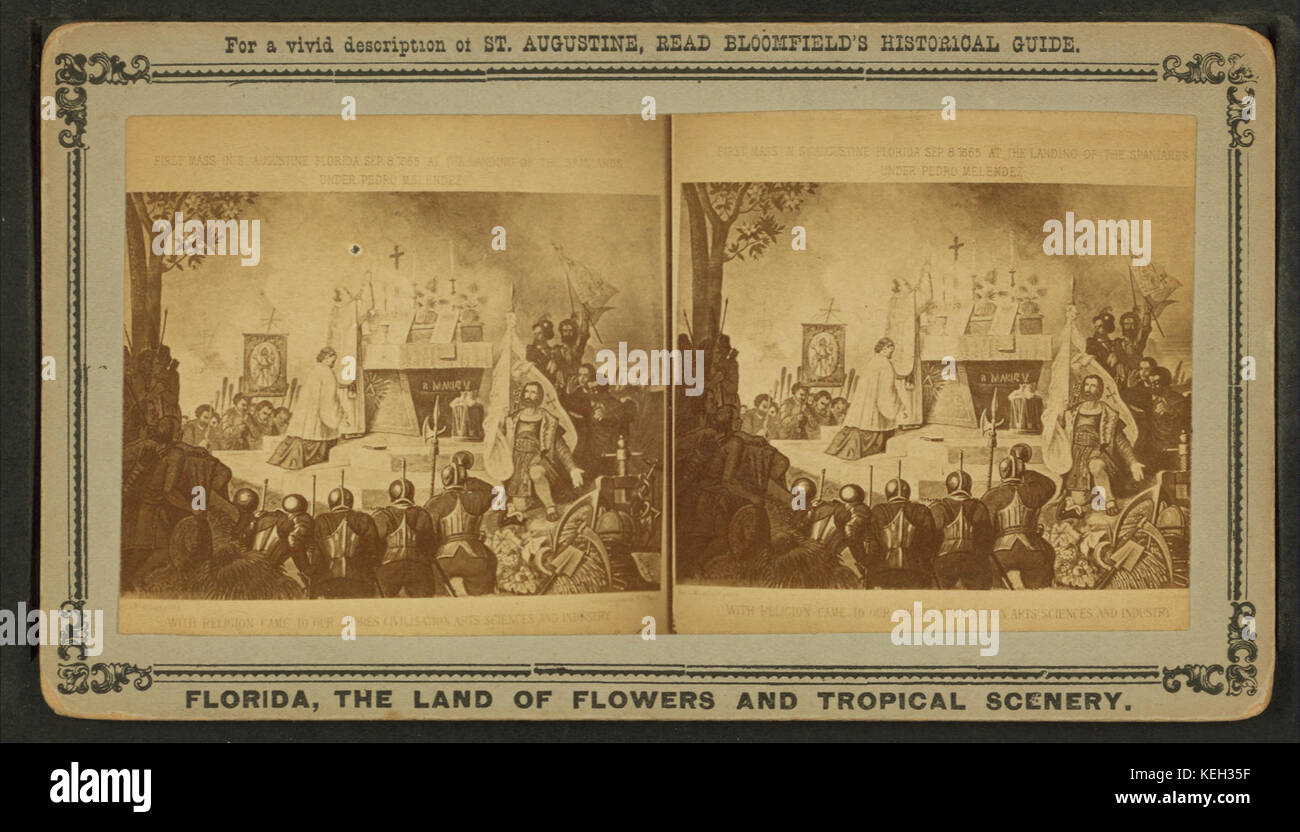 A picture of the first mass said in St. Augustine, Florida, from Robert ...