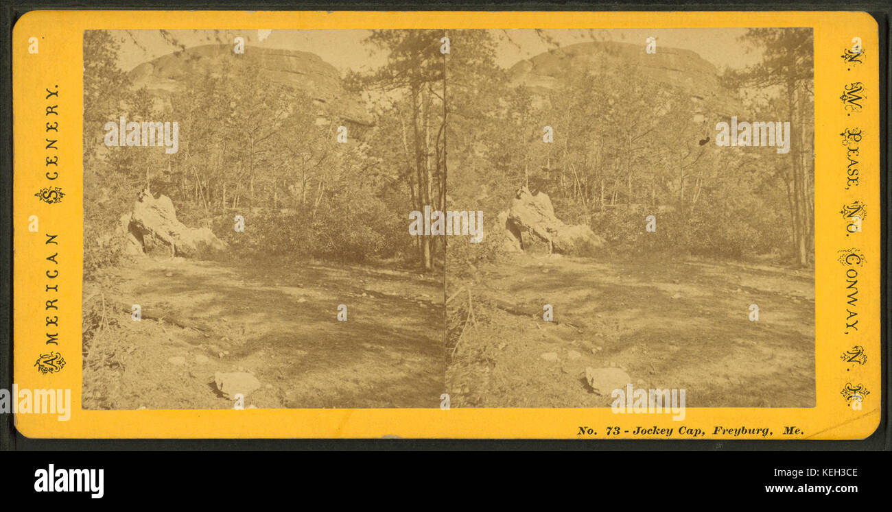 This Jockey cap, created by Nathan W. Pease in Fryeburgh, Maine ...