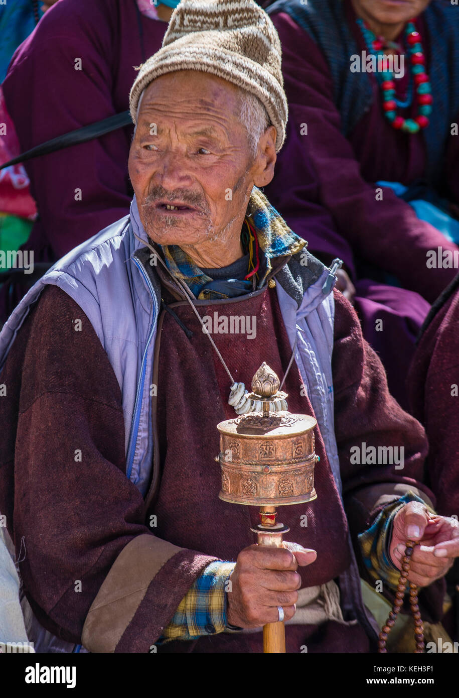 Portraite of Ladakhi man during the Ladakh Festival in Leh India Stock ...